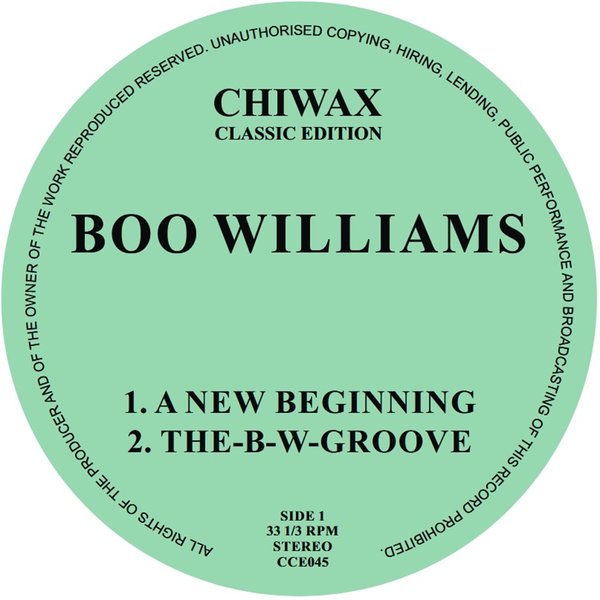Boo Williams - A New Beginning on Traxsource